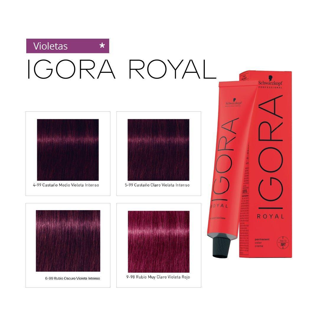 IGORA ROYAL - VIOLETAS - Coloración Permanente - 60ml – SELFIE
