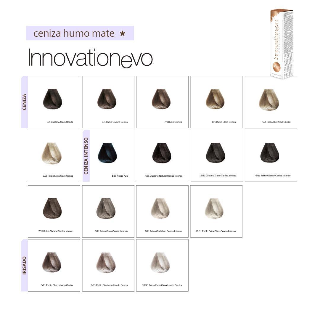 INNOVATION EVO - CENIZA e IRISADO - Coloración Permanente - 100ml – SELFIE